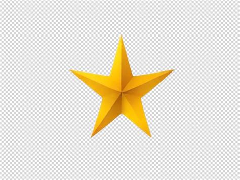 Estrela Amarela Png Transparente PSD Premium