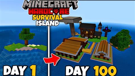 I Survived 100 Days On A SURVIVAL ISLAND In Minecraft Hardcore Hindi