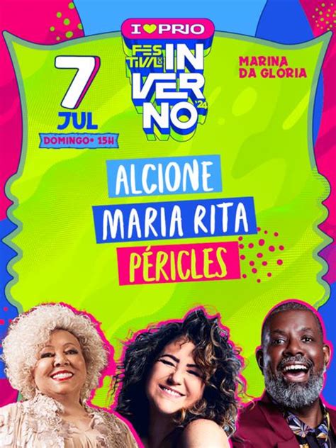 I Prio Festival de Inverno Rio Alcione Péricles e Maria Rita Evento ON