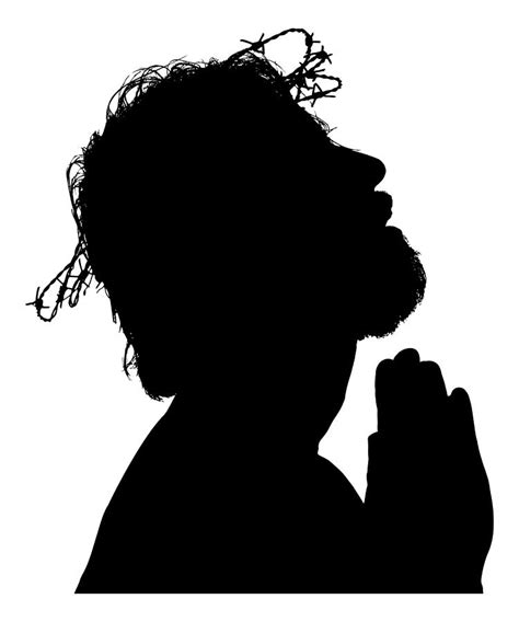 Jesus Praying Silhouette Prayer Jesus Christ God Mixed Media By Poster