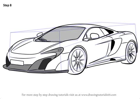 How To Draw Mclaren Lt Sports Cars Step By Step