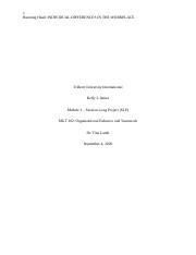 MGT 302 Module 1 SLP Docx 1 Running Head INDIVIDUAL DIFFERENCES IN