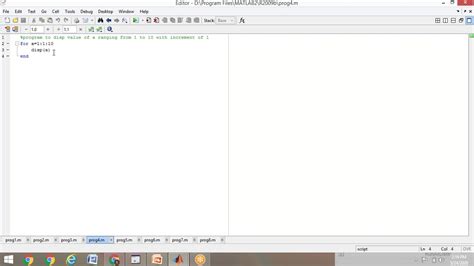 learning matlab for loop youtube