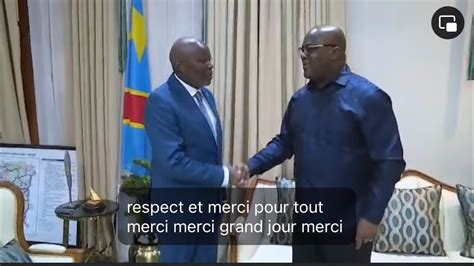 Président Félix Tshisekedi felicite le président de lassemblée