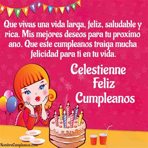 Feliz Cumpleaños Celestienne Tartas Tarjetas Deseos