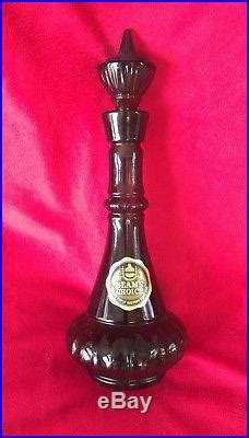 Vtg 1964 Jim Beam I Dream Of Jeannie Genie Bottle Smoke Green Glass