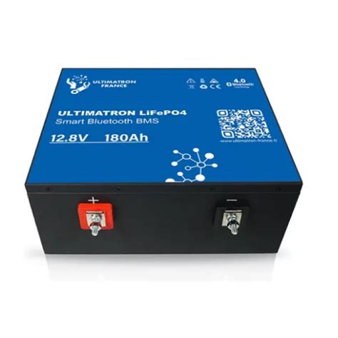 Ultimatron Batterie Lithium Sous Siège de 12 8V 180Ah LiFePO4 Smart BMS
