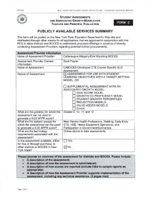 Fillable Online Assessment RFQ CA BOCES Forms C And H 080522