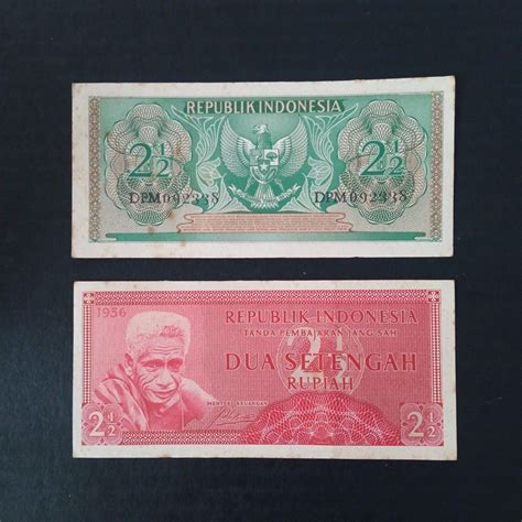 Uang Kertas Kuno Rp 2 5 Terbit Tahun 1956 Antik Uang Lama Di Carousell