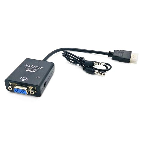 Cabo Conversor HDMI Macho para VGA Fêmea Áudio Mundoware