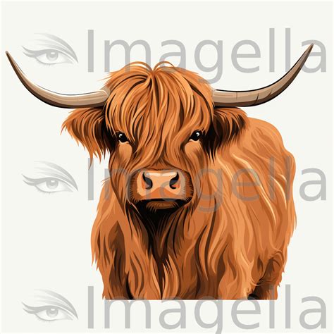Highland Cow Svg Cow Png Cow With Flowers On Head Cute Etsy Clip