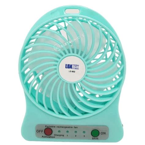 Mini Ventilador Portátil Mesa Bateria Recarregável Usb 3 Velocidades
