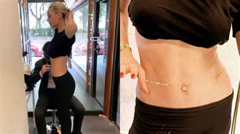 Ilary Blasi Con La Collana Saldata Intorno Alla Vita La Body Chain