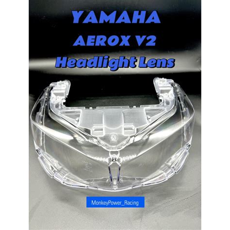 YAMAHA AEROX V2 HEADLIGHT LENS ONLY Clear High Quality Headlight Lens