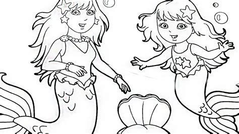 Dora Mermaid Coloring Pages At Getcolorings Free Printable