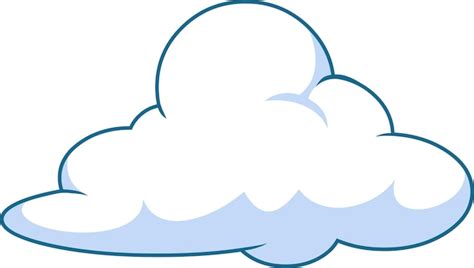 Dessin Anim Ciel Nuage Vector Illustration Dessin E La Main Isol E