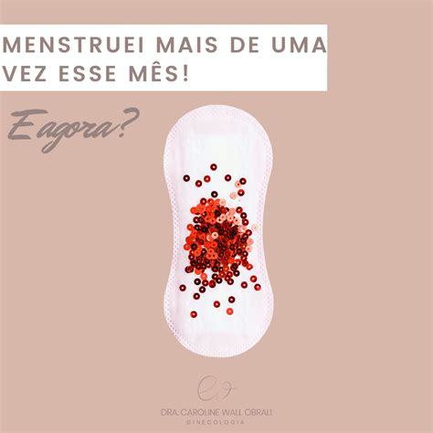 MENSTRUAÇÃO Dra Caroline Obrali Ginecologia Curitiba