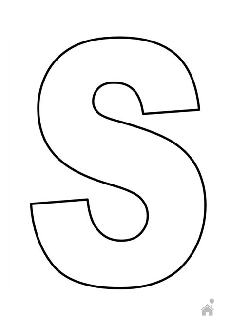 Letra S Maiuscula Para Imprimir Braincp