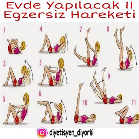 349 Beğenme 2 Yorum Instagram da Evde Spor Yap evde spor yap
