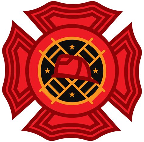 Fire Department Maltese Cross SVG
