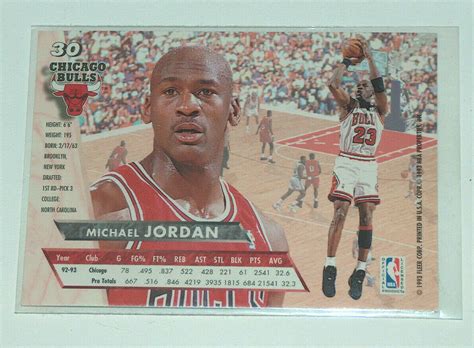 1993 94 Fleer Ultra 30 Michael Jordan Chicago Bulls NBA Basketball