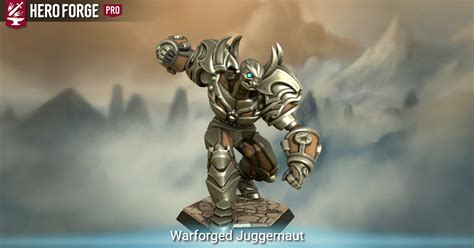 Warforged Juggernaut Made With Hero Forge