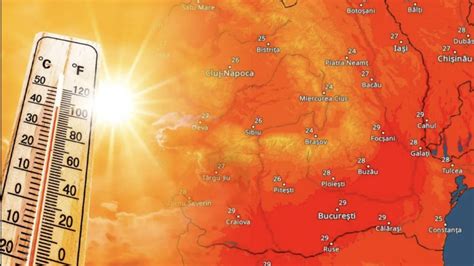 Cod galben de caniculă și disconfort termic Temperaturi cu 10 grade