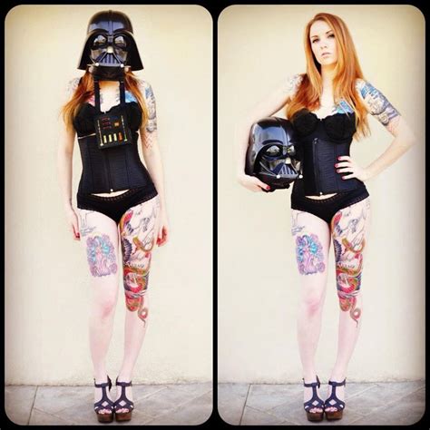 Darth Vader Starwars Tattoo Redhead Cosplay Fandoms