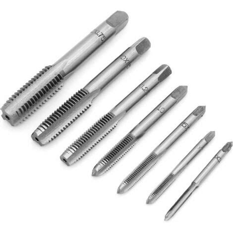 8 Pièces Jeu de Tarauds Métrique Robinet à Tarauds Réglable Filetage