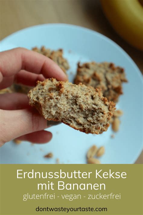 Erdnussbutter Bananen Kekse Vegan Und Glutenfrei