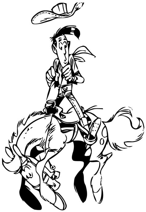 90 dessins de coloriage lucky luke à imprimer sur LaGuerche Page 2