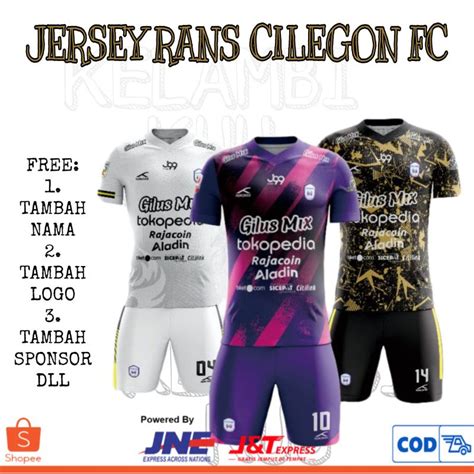 Jual JERSEY RANS CILEGON FC TERBARU BAJU KAOS RANS CILEGON FC JERSEY