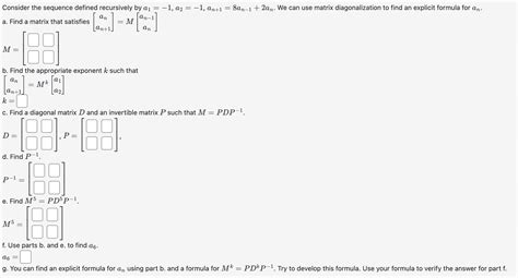 solved consider the sequence defined recursively by