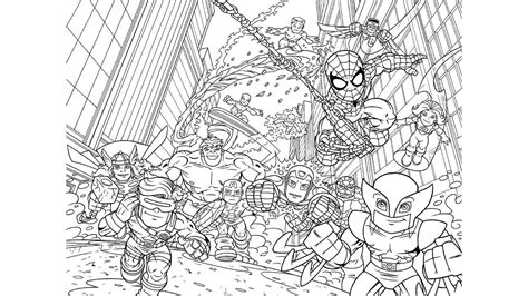 Dibujo De Los Vengadores Para Colorear Y Pintar 46221