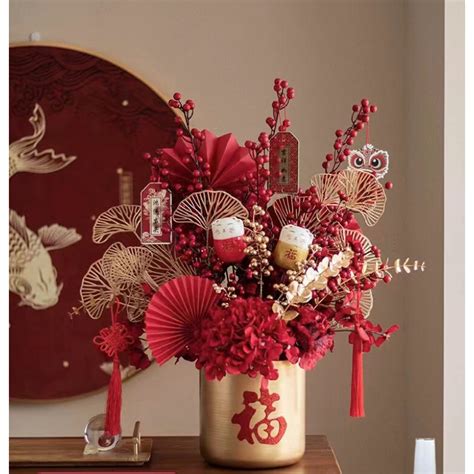 Jual Pohon Imlek Sincia Meihua Bunga Artificial Red Cherry Sakura