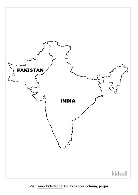 India Map Coloring Pages