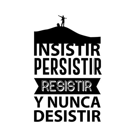 Vinilo De Texto Motivador Persistir Papeles De Colgadura