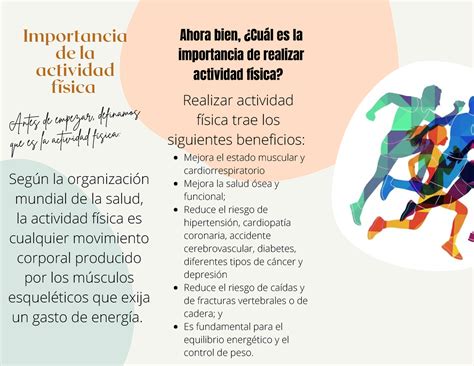 Folleto importancia de la educación física Importancia de la