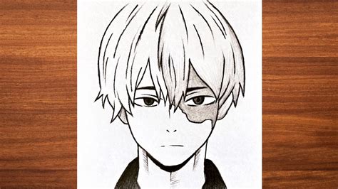 How To Draw Shoto Todoroki Easy Anime Drawing How To Draw Animes