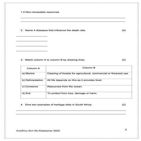 Grade Social Sciences Term Assessments Geography And History
