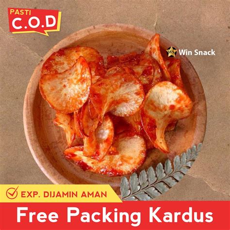 Jual Grosir Termurah Keripik Kripik Singkong Balado Sanjay Pedas Manis