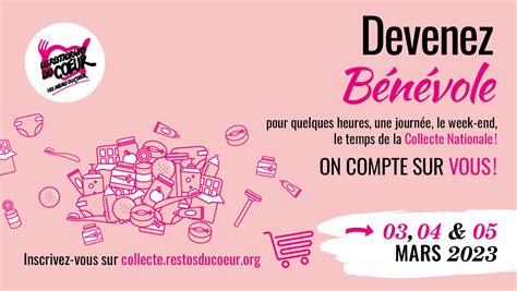 Inscription à la Collecte Nationale 2023 Les Restos du Cœur
