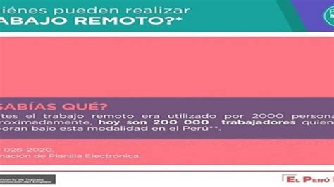 Quiénes Pueden Realizar Trabajo Remoto Noticias Dirección