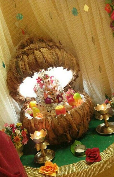 Simple Ganpati Decoration Ideas At Home