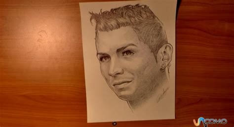 Cómo dibujar a Cristiano Ronaldo en 7 minutos