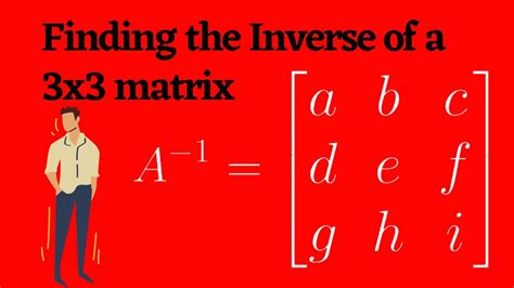 calculating the inverse of a 3x3 matrix । linear algebra । matrix । mathematics। the social pi