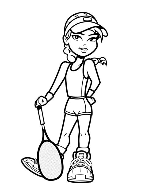 Free Printable Tennis Coloring Pages This Image Taken From Sports