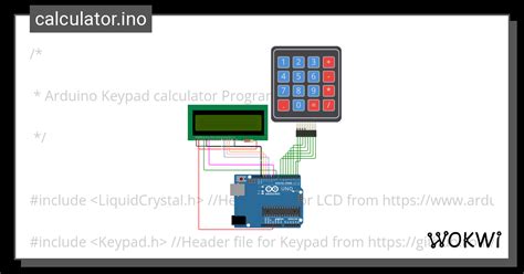 Calculator Ino Copy Wokwi ESP32 STM32 Arduino Simulator