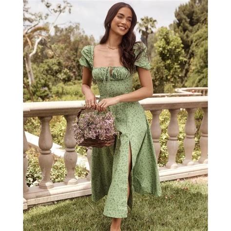 Robe robe longue à imprimé floral pour femmes Sexy fendue élégante