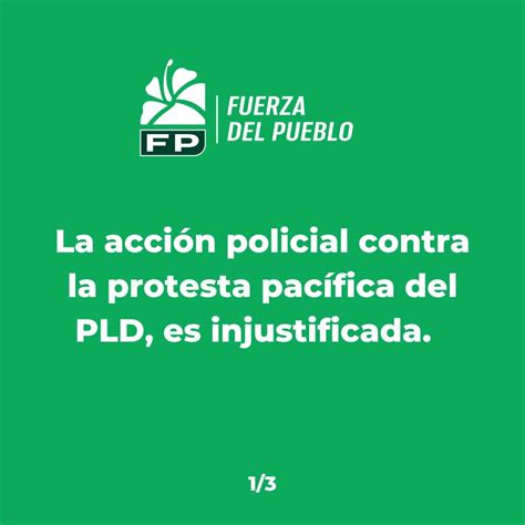 Fuerza del Pueblo FP on Twitter FPComunica La acción policial